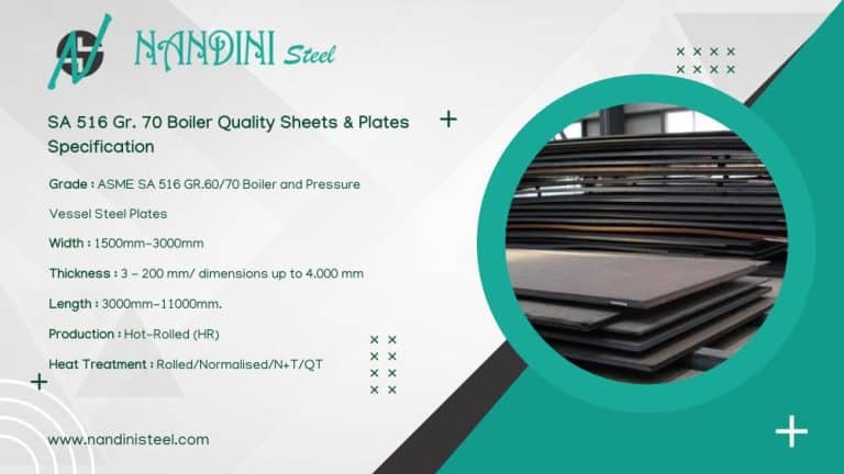 SA 516 Gr. 70 Plate Supplier & Manufacturer in India